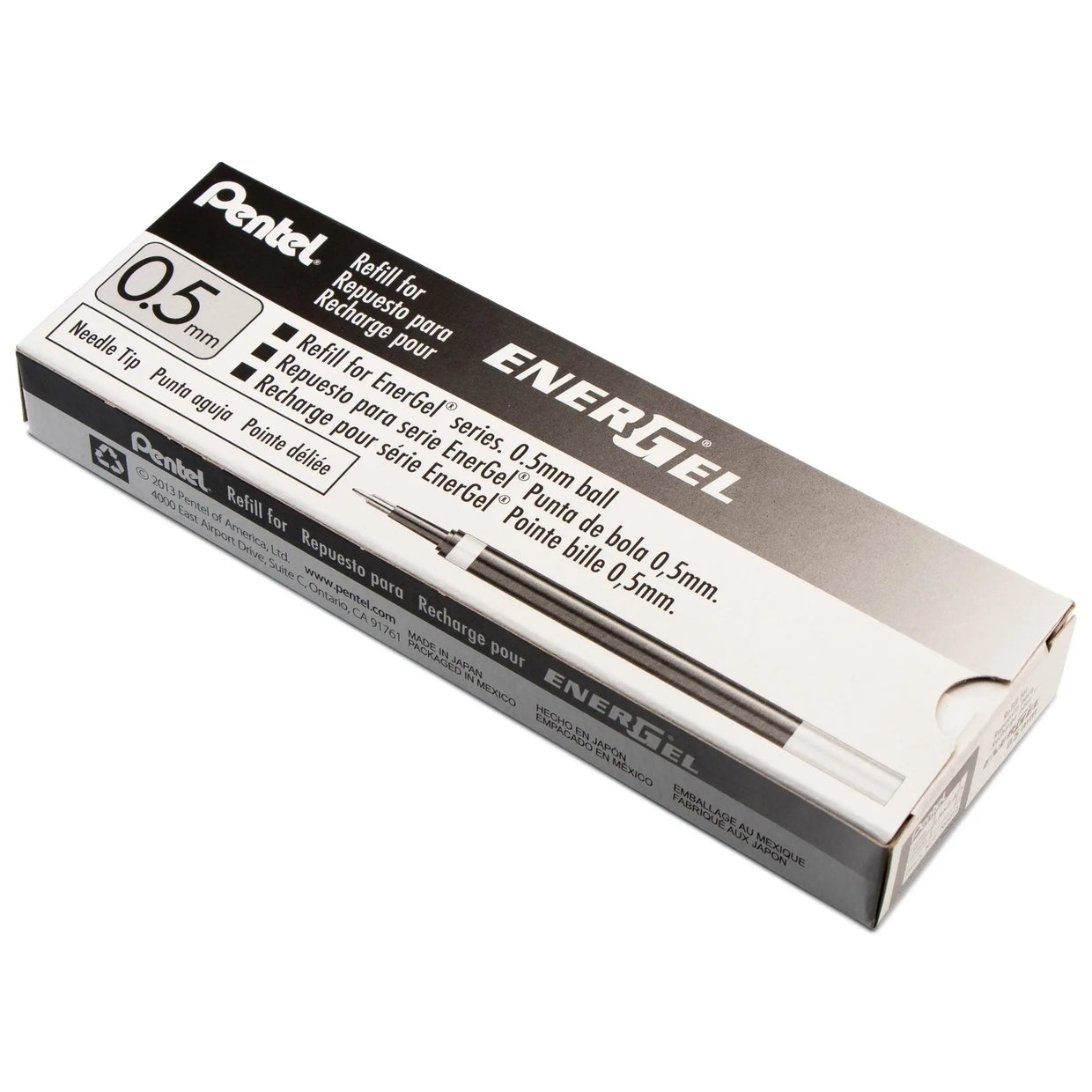 EnerGel Liquid Gel Pen Refill, 0.5mm NEEDLE Tip, Box of 12 - Shop at ...