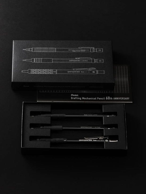 Pentel GraphGear/Graph Black Edition, Mechanical Drafting Pencils ...