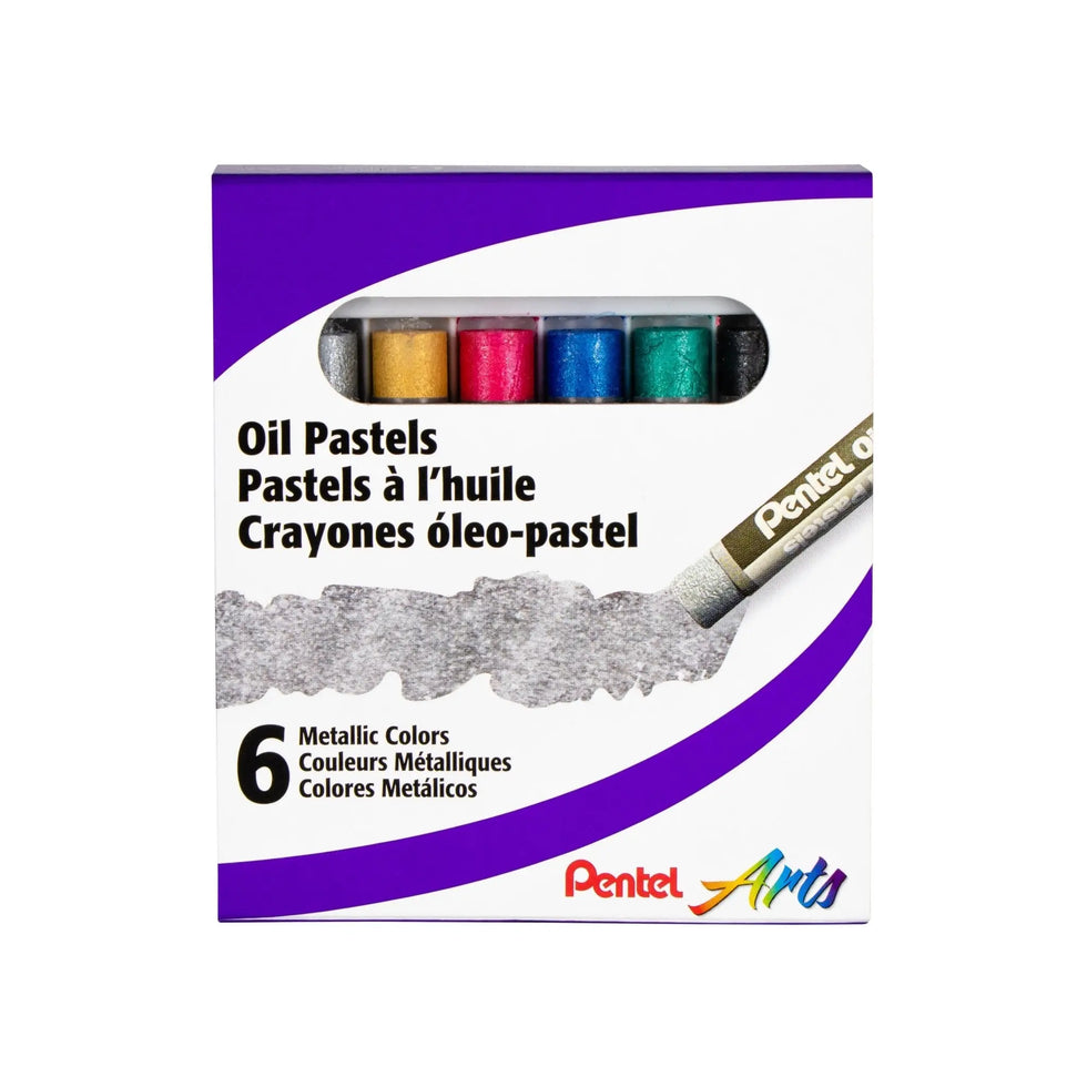 Pentel Arts Metallic Oil Pastels 6-pk - Shop at Pentel.com – Pentel of ...